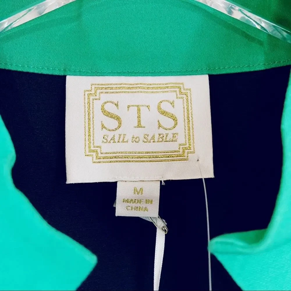 Sail to Sable | Dresses | Sail To Sable Kelly Green And Navy Shift ...